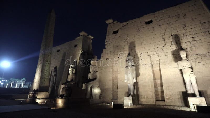 The Main Gate of the Luxor Temple Stock Video - Video of egyptian ...