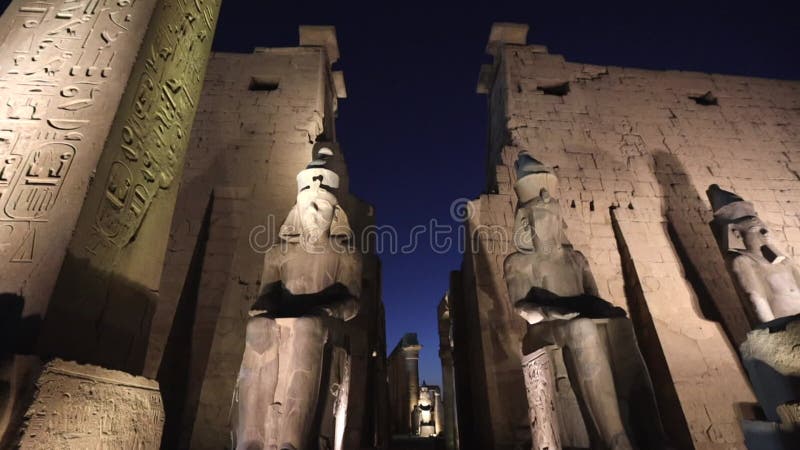 The Main Gate of the Luxor Temple Stock Video - Video of luxor ...