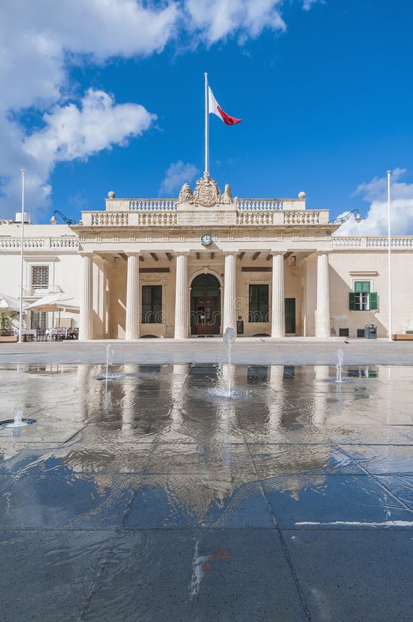 Main Guard Building in Valletta, Malta Stock Photo - Image of ...