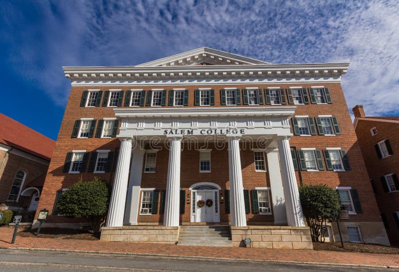 Main Hall at Salem College editorial photo. Image of main - 48364931