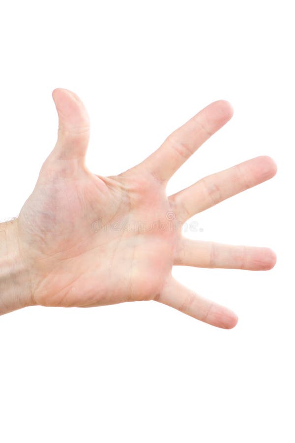 Main humaine tendue photo stock. Image du juste, indicateur - 3549556