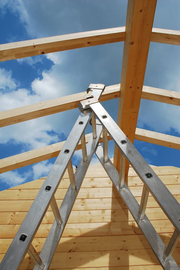 Main Interior Beam and Ladder Stock Image - Image of woodn, beam: 22947943