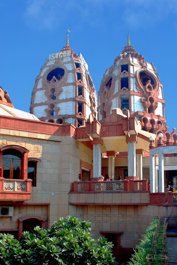 The Main Krishna Temple in Delhi. Stock Image - Image of hindu ...