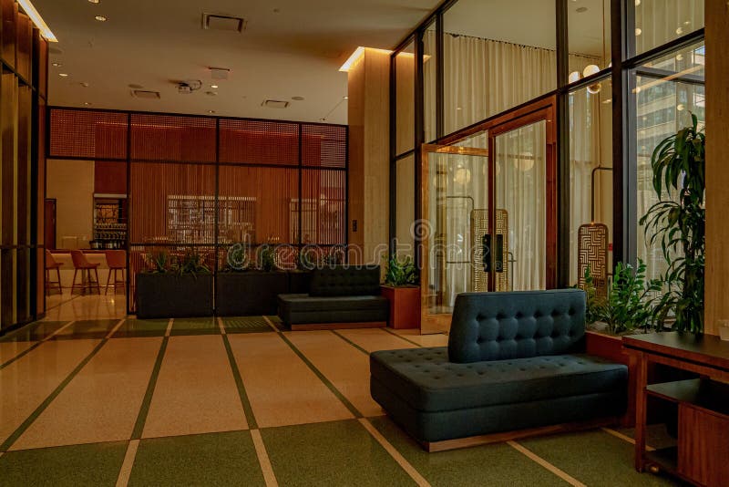 Main Lobby of Fairlane Hotel in Nashville. Editorial Stock Image ...