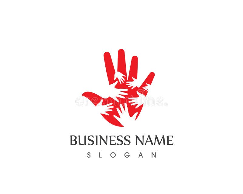 Main Logo Design Template illustration de vecteur. Illustration du main ...