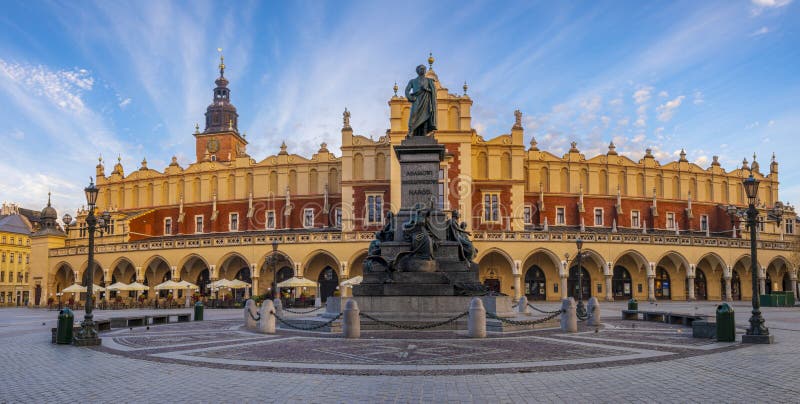 Main Market Square in Krakow Stock Photo - Image of street, market ...