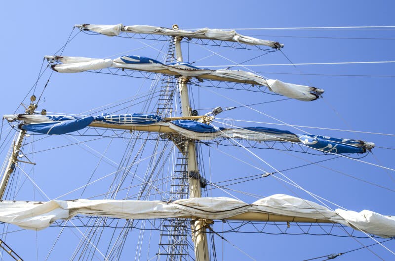 Main Mast Pole On Tall Ship Stock Photo - Image of water, marine: 31971246