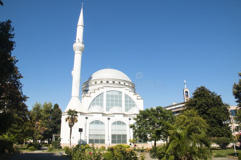 Main Mosque in Shkoder, Albania Stock Photo - Image of dome, mosque ...