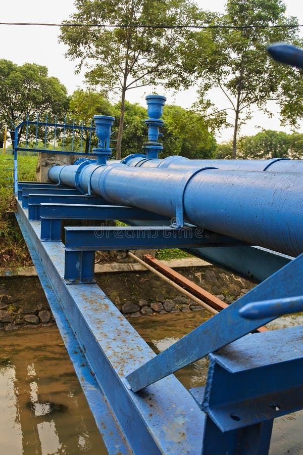 The Main Pipe of the Water Channel that Passes through the Small River ...
