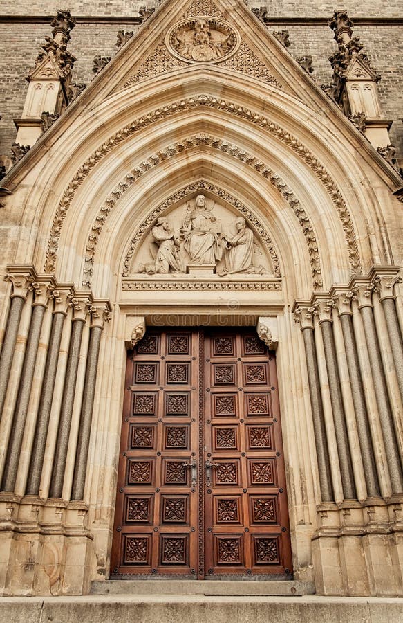 Main Portal of the Cathedral Stock Image - Image of front, church: 60075383