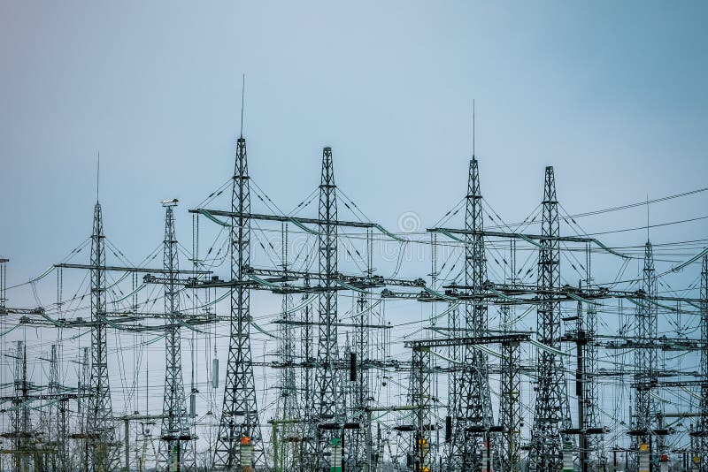 Main Power Plant Energy Ideas and Energy Saving. Stock Image - Image of ...