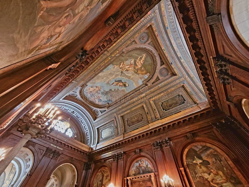 Main Public Library, New York Editorial Image - Image of symmetry, dome ...