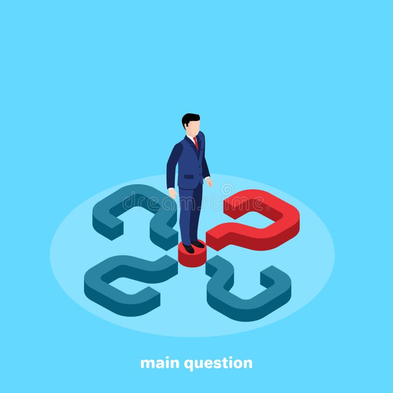 Main question stock vector. Illustration of information - 185644756