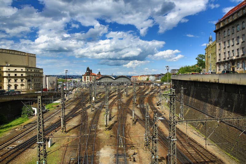 The Main Railway Station, Prague, Czech Republic Stock Photo - Image of ...