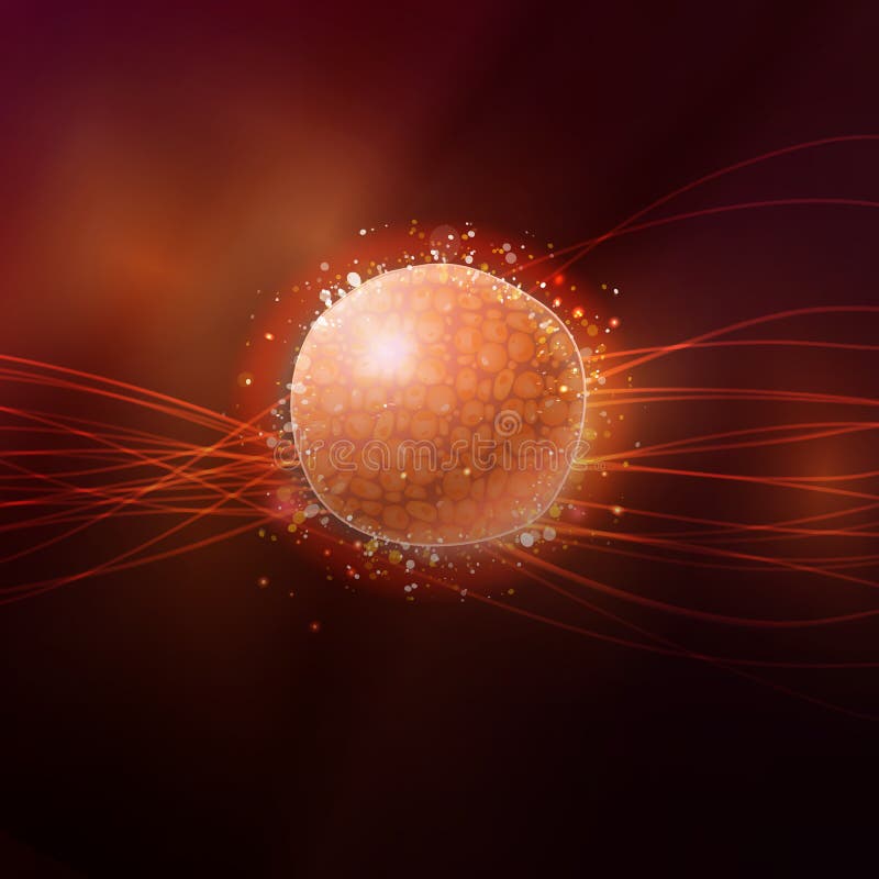 Main Red Particle Illustration Stock Vector - Illustration of chemical ...