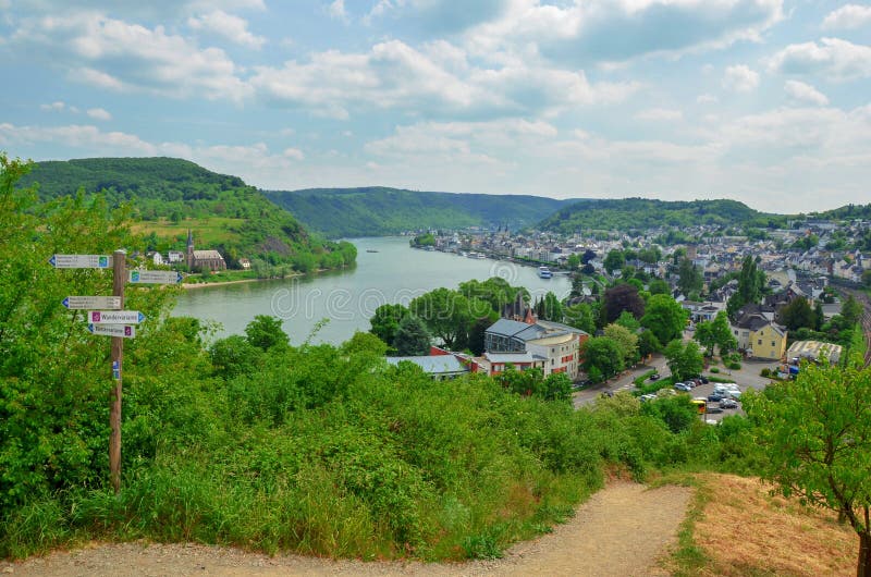 The Main River Crossing the Villages in Germany Stock Image - Image of ...