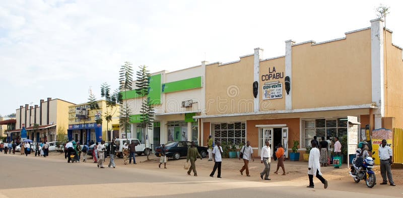Main Road at Butare, Rwanda Editorial Stock Photo - Image of road ...