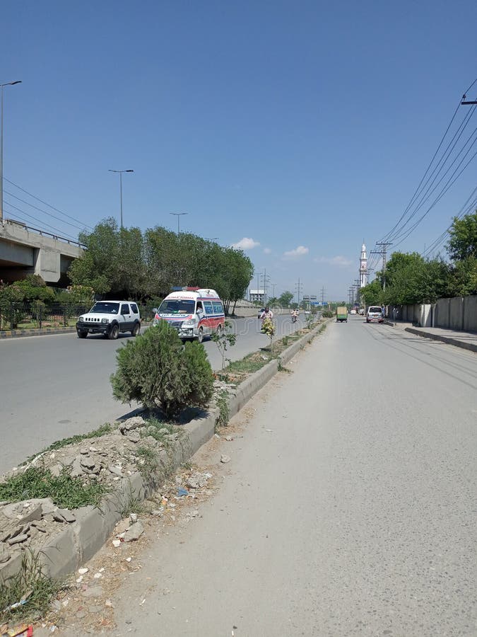 Main Road Pakistan Rawalpindi Editorial Stock Photo - Image of wall ...