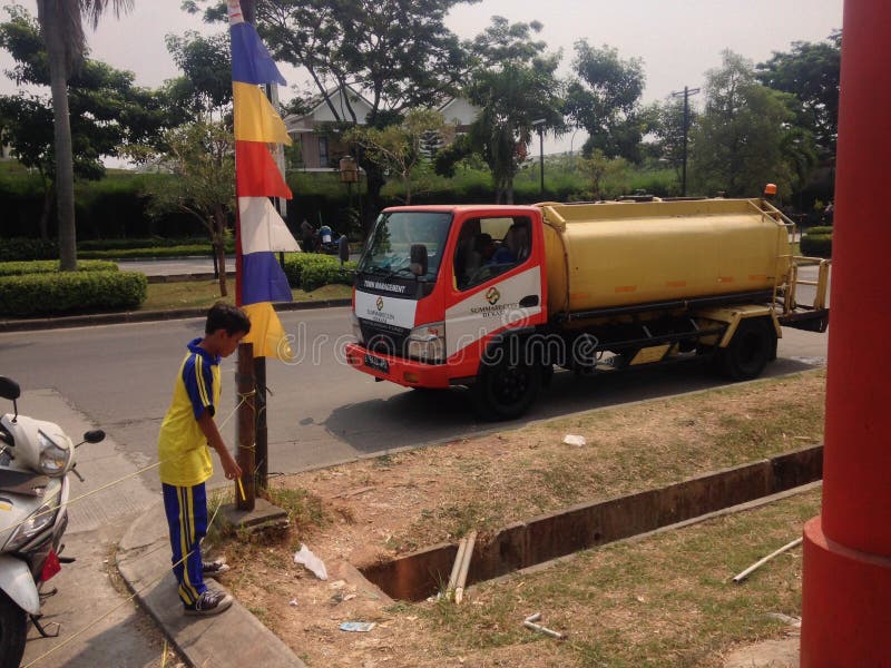 The Main Road of Prima Hope, North Bekasi Regency, West Java Editorial ...