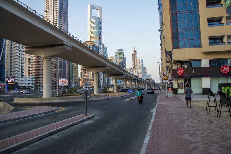 Main Road of UAE, Shaikh Zayed Road, Dubai Editorial Image - Image of ...