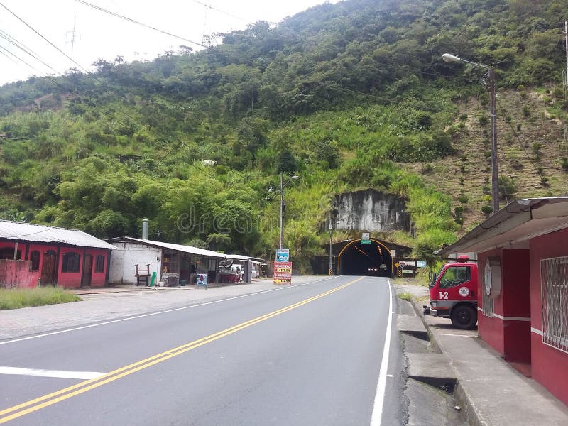 The Main Road Which Runs through the Small Town. Stone Road through the ...