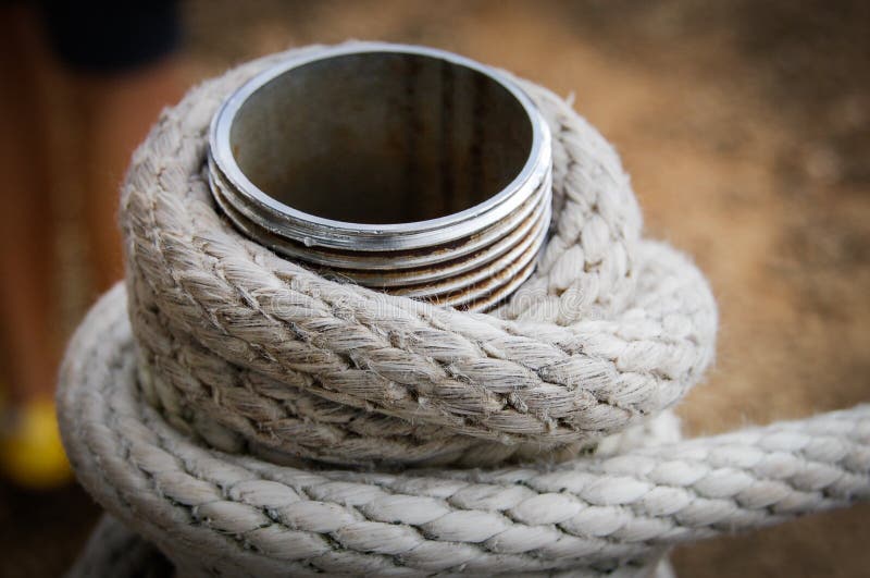 Main rope stock photo. Image of steel, detail, white - 45568228