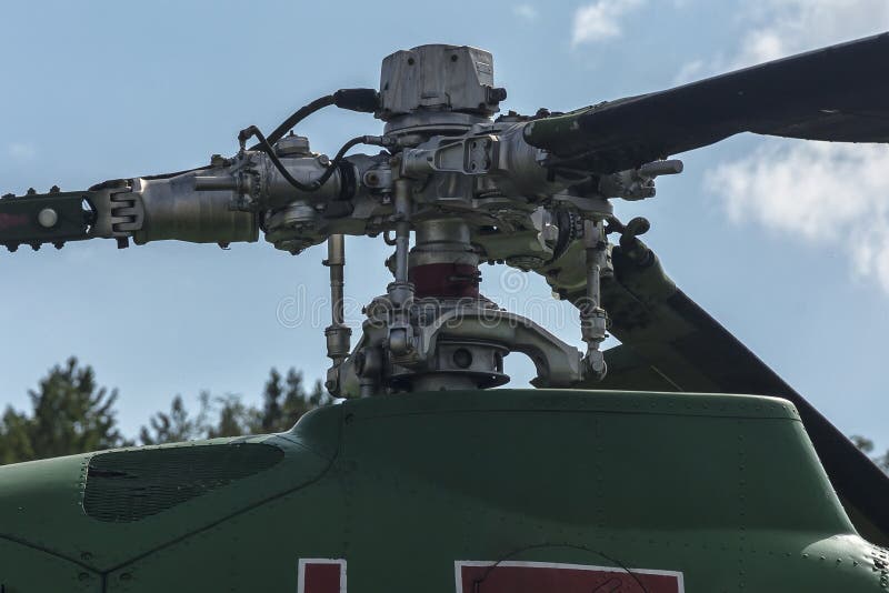 The Main of a Helicopter with a Vertical Axis of Rotation Stock Photo ...