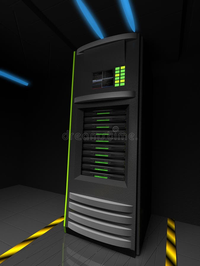 Main server stock illustration. Illustration of high, line - 8422356