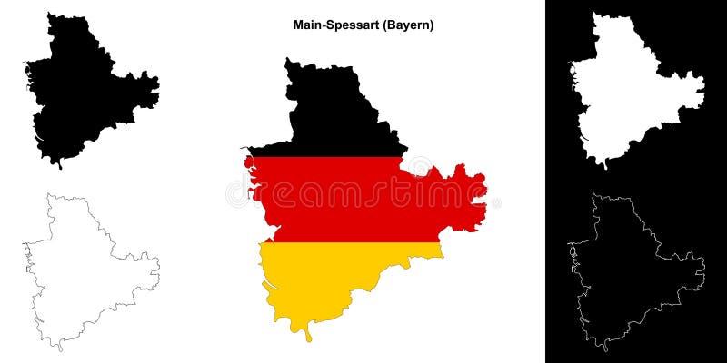 Spessart Map Stock Illustrations – 7 Spessart Map Stock Illustrations ...