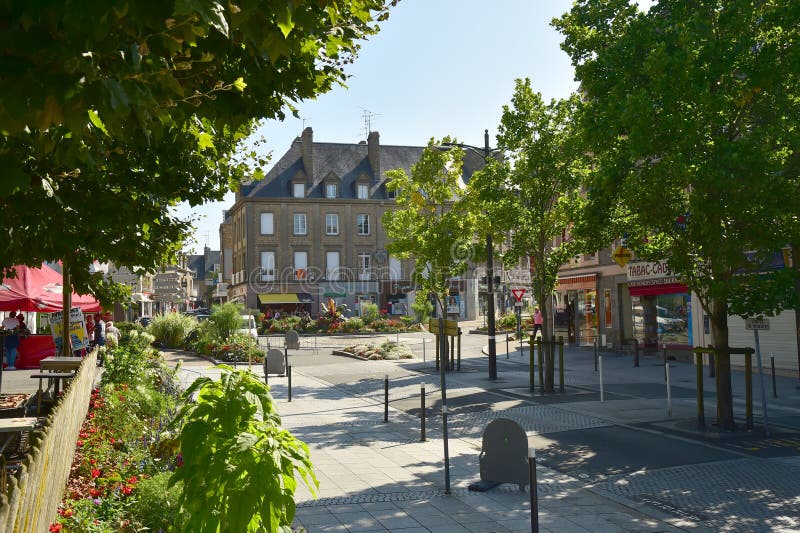 Main Square Avranches, Normandy, Manche, France Editorial Stock Photo ...