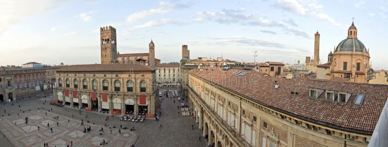 Main square - bologna stock photo. Image of arch, italy - 39302436