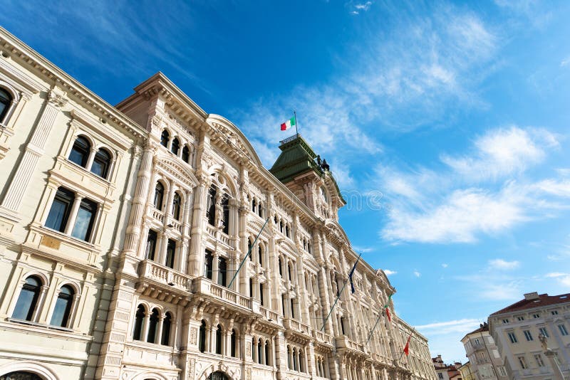 Unity of Italy Square in Trieste, Italy Editorial Stock Image - Image ...
