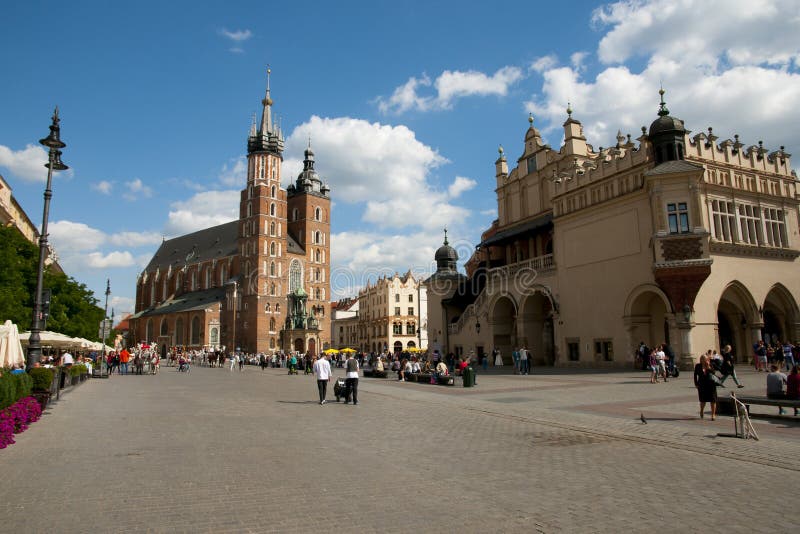 Main Square - Krakow - Poland Editorial Photography - Image of krakow ...