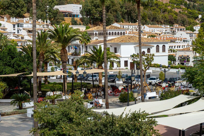 Main Square in Mijas, Spain on October 2, 2022 Editorial Photo - Image ...