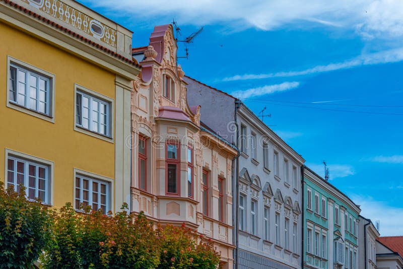 Main Square in Mikulov, Czech Republic Stock Photo - Image of colourful ...