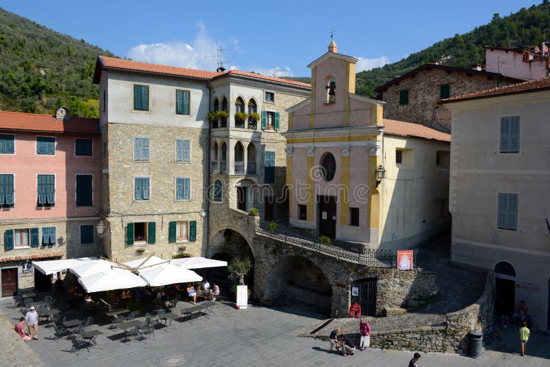 Perinaldo in liguria stock photo. Image of mountains - 183100134