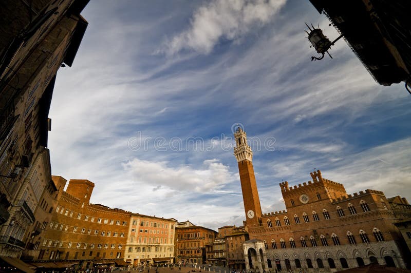Main Square in Siena, Italy Stock Photo - Image of cityhall, travel ...