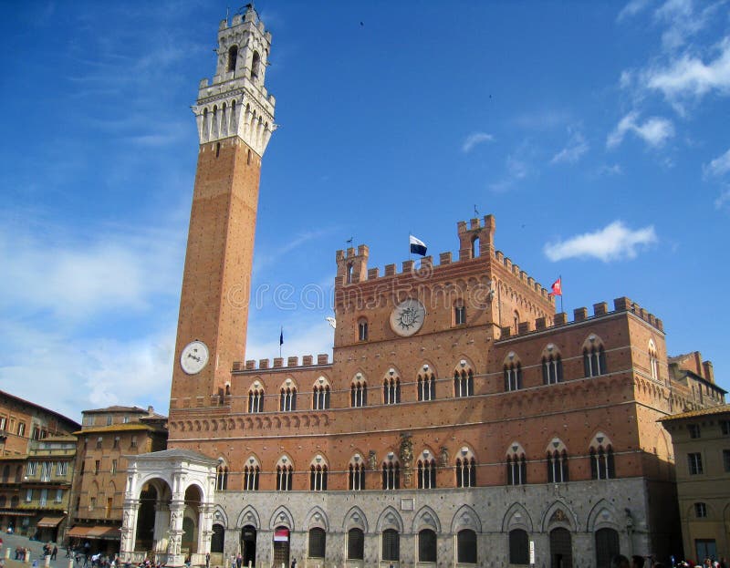 Main Square of Siena Italy. Stock Photo - Image of piazza, culture ...