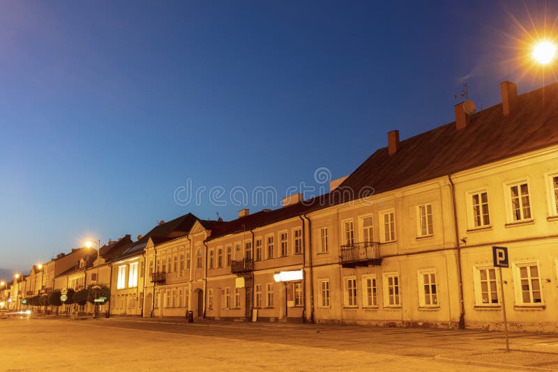 Main Square of Suwalki stock image. Image of building - 159632247