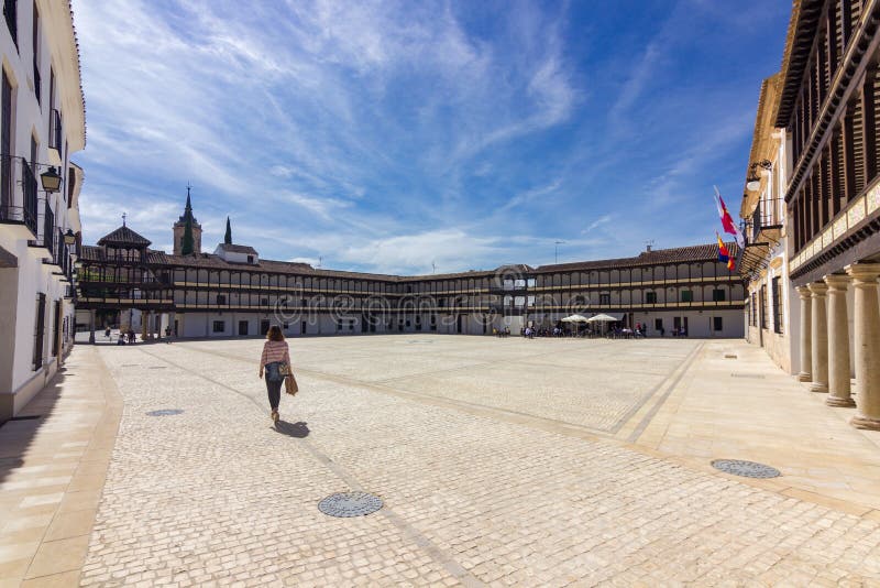 Main Square of Tembleque Town in Toledo Spain Editorial Stock Image ...