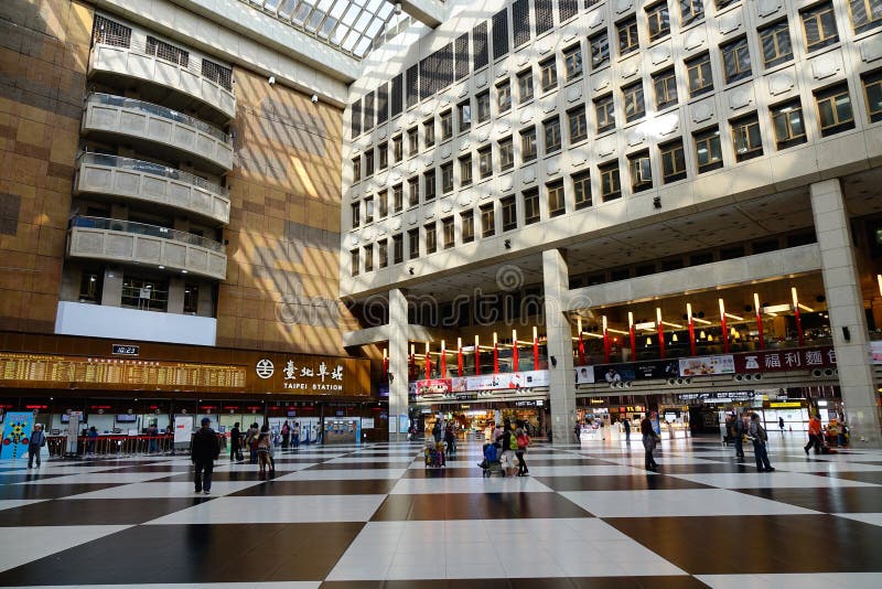The Main Station in Taipei, Taiwan Editorial Photo - Image of station ...