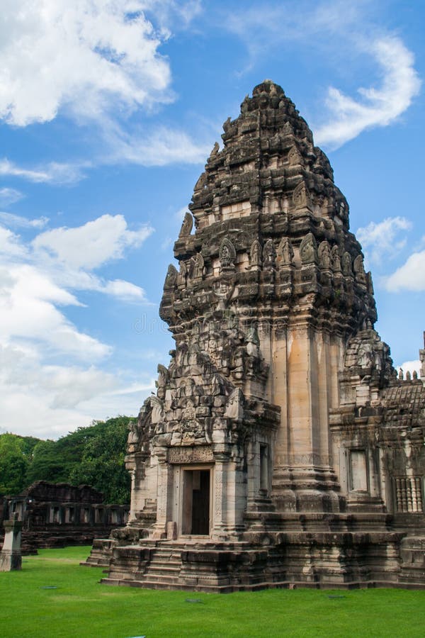Main Stone Castle of Phimai Historical Park Stock Image - Image of ...