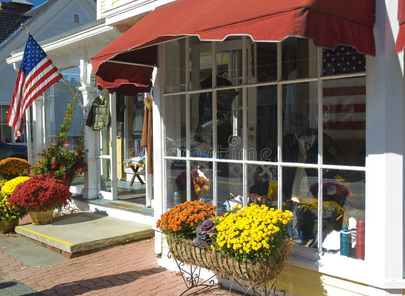 Main Street U.S.a. Store Front Stock Image - Image of street, autumn ...