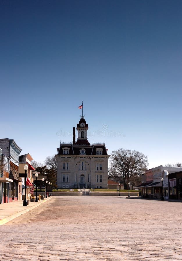 Main Street, USA stock photo. Image of desolate, road, store - 130998