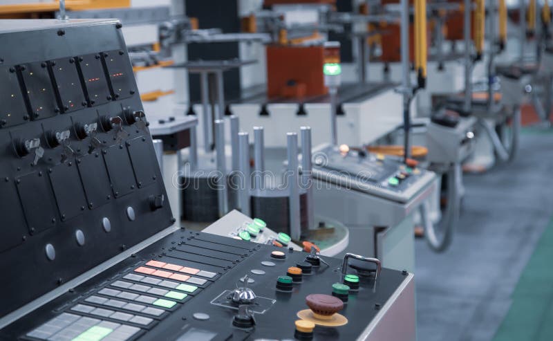 Stamping Line on Car Manufacture Stock Image - Image of iron, heavy ...