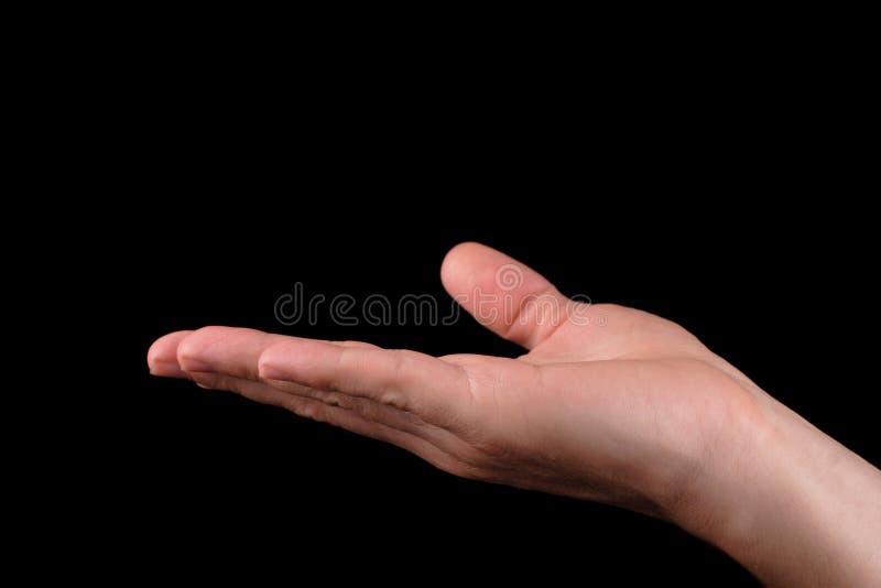 Main tendue image stock. Image du voulez, main, adulte - 1123265