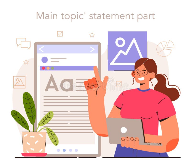 Main Topic Statement Part. Social Media Content Manager Guidance Stock ...
