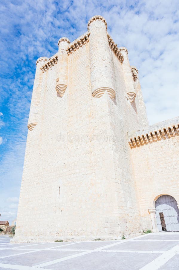Main Tower of the Castle of Torrelobaton. Medieval Castle Built in the ...