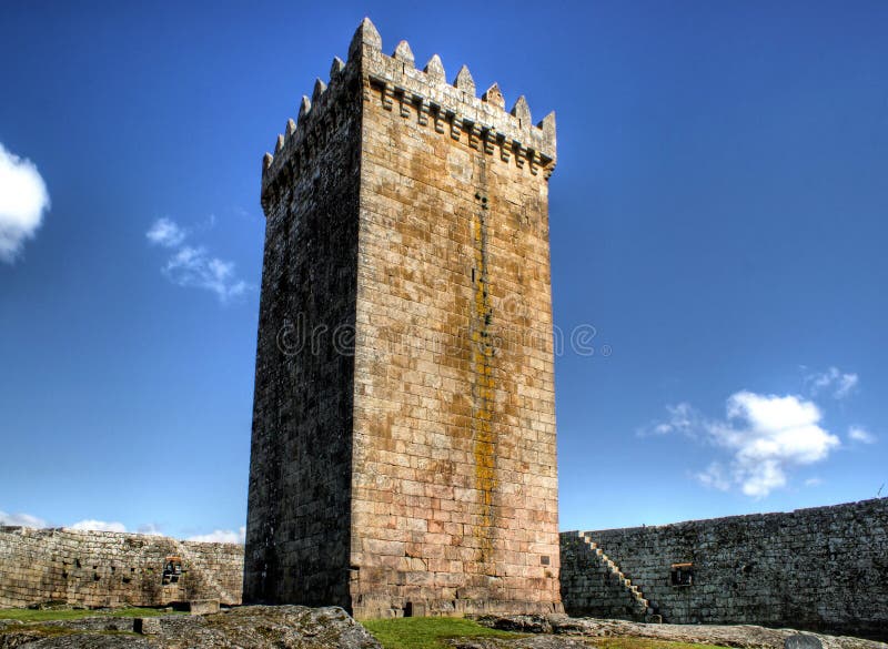 Main Tower of Melgaco Castle Stock Photo - Image of ruins, castle: 21590928