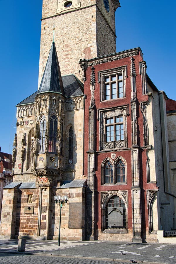 Old Tawn Hall in Prague, Czech Republic. Stock Photo - Image of hall ...
